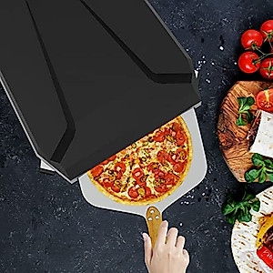 BBQration Portable Gas Pizza Oven-Outdoor Pizza Ovens with Pizza Stone, Gas Hose, Pizza Peel and Cover for Camping Outdoor Kitchen