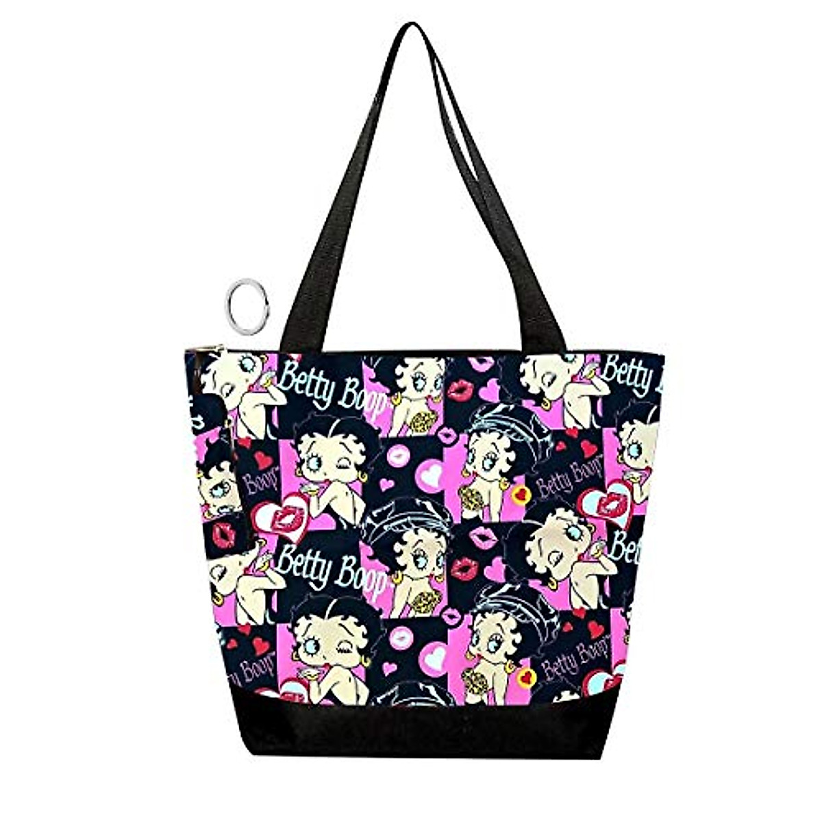 Betty Boop Canvas Shopping Bag with Coin Purse (Multi)