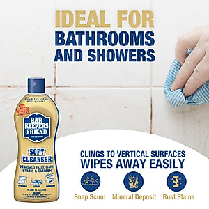 Bar Keepers Friend Soft Cleanser Premixed Formula | 13 oz. container + 25.4 oz. spray bottle| (2-Pack)