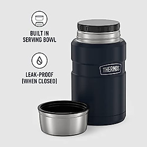 THERMOS Stainless King Vacuum-Insulated Food Jar, 24 Ounce, Midnight Blue