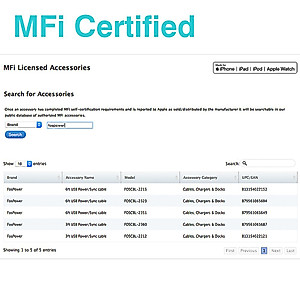 FosPower [2 Pack - 3FT] Apple MFi Certified 8-pin Lightning to USB Cable [Nylon Braided|Full Speed Charging] Durable Built for iPhone XR, XS, XS MAX, X (Ten/10), iPad Pro Air 2 mini 3 (Gray)