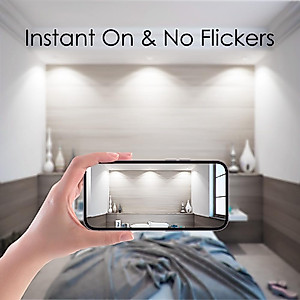 Geminilite GU10 LED Light Bulb 5000K Daylight White Spot Light 7W (50W Equivalent) Replacement 510LM Ceiling recessed Lighting, No Dimmable 38° Spotlight for Kitchen, Range Hood, 6 Pack