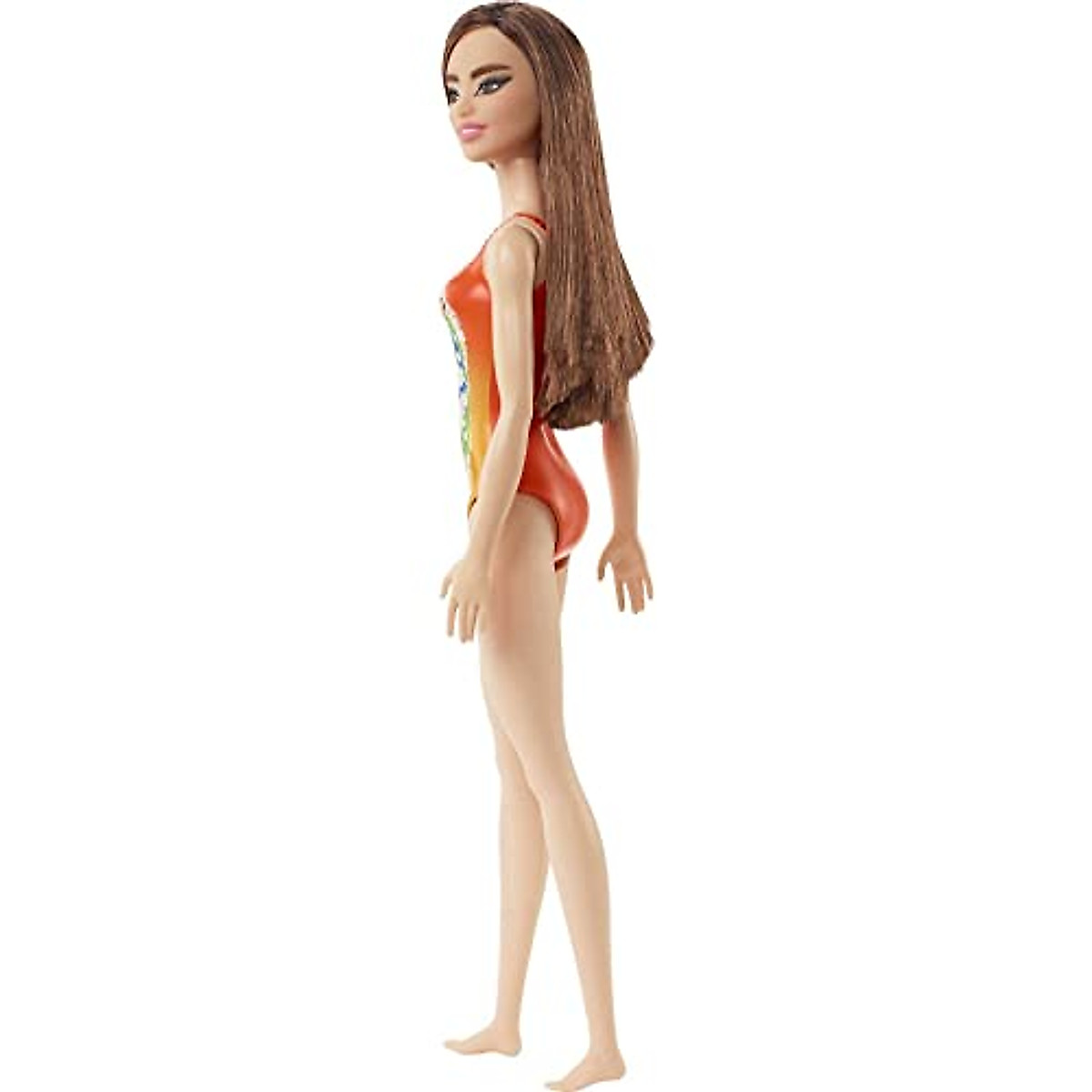 Barbie Beach Doll in Orange Swimsuit