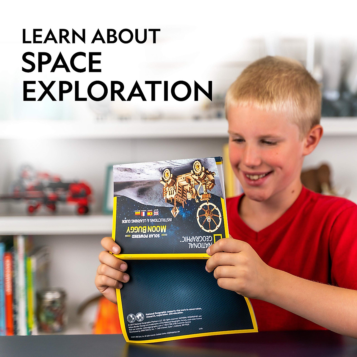 NATIONAL GEOGRAPHIC Solar Model Kit – Build 2 Solar Powered Wooden 3D Puzzle Models of Real NASA Space Explorers, Craft Kits are a Great Gift for Girls and Boys, an Amazon Exclusive Science Kit