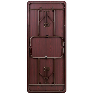 Flash Furniture Floyd 6-Foot High Pressure Mahogany Laminate Folding Banquet Table