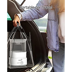 Bottle Sterilizer and Dryer, Compact Electric Steam Baby Bottle Sterilizer (Esterilizador de Biberones), Bottle Sanitizer for Baby Bottles, Pacifiers, Pump Parts