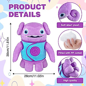 Msfdcdr Soft Toys 12.5 Inch Movie Alien Home Oh Boov Stuffed Doll Kids Plush Toys Creepys Crazys Aliens Stuffed Animals Funny Soft Plushies Gift for Kids Boys Girls and Friends