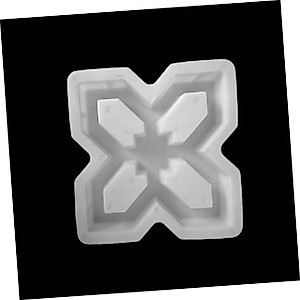 Happyyami Plastic Floor Mold Concrete Paving Mold molds Garden Paving Mold Pavement Mold molding Cement Floor Tile Mold Cement Brick Mold DIY Maker Paving Mould Paving Bricks White Stepping