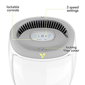 Vornadobaby Purio Nursery Air Purifier with True HEPA Filter, Safety Features, and Soothing Glow