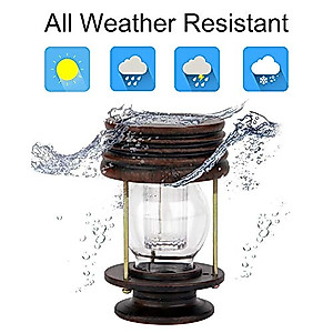 pearlstar Solar Lanterns Outdoor Hanging Solar Lights with Handle for Pathway Yard Patio Garden Decoration, Waterproof Outside Solar Table Lamp,2 Pack 5.5" H (White Lights)