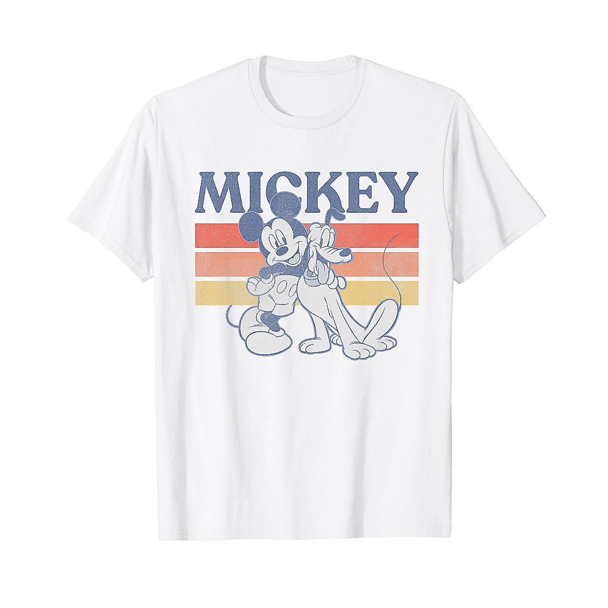 Disney Mickey And Friends Mickey And Pluto Retro Line T-Shirt
