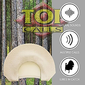 Top Calls Young Hen | Turkey Call | Mouth Call | Become a Living Turkey Decoy | American Made by Hand | Must Have Hunting Accessories & Turkey Hunting Gear Realistic Turkey Sounds