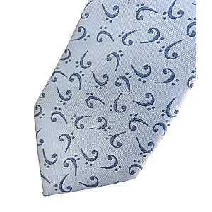 Aeiniwer Men's Bass Clef Necktie - Bassist Gift - Bass player gift - Bassplayer gift - Musician Gift - Bassist neck tie