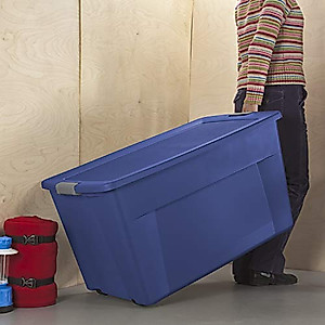 Sterilite 45-Gallon (180-Quart) Wheeled Latch Storage Box, Set of 4