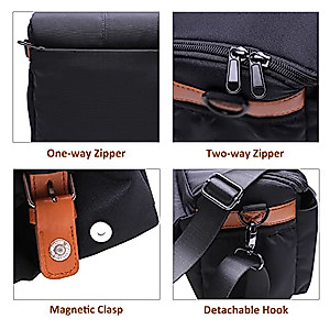 LTGEM Camera Bag, Waterproof EVA Camera Bag Case for Canon/Nikon/Sony/DSLR/SLR/Mirrorless Camera, Shoulder Strap with Handle Camera Bag