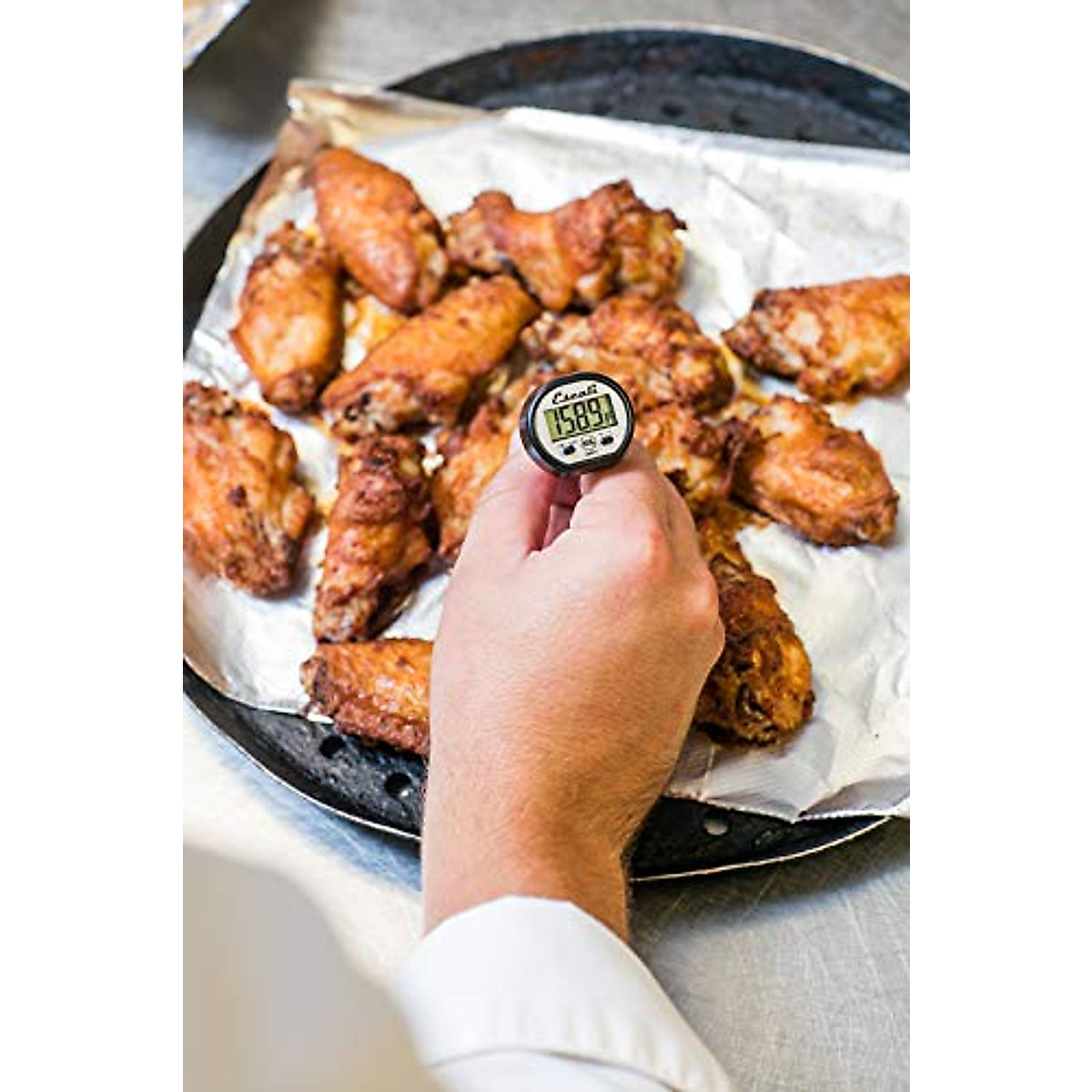 San Jamar THDGPCKT Digital Pocket Thermometer for Cooking- NSF Listed 1.2 millimeters