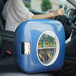 Uber Appliance UB-XL1-BLUE Mini Fridge, 9L, Navy Blue