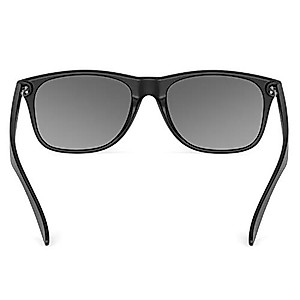 ATX OPTICAL XXL Mens Extra Large Polarized Sunglasses for Big Wide Heads 152mm (Black, Black)