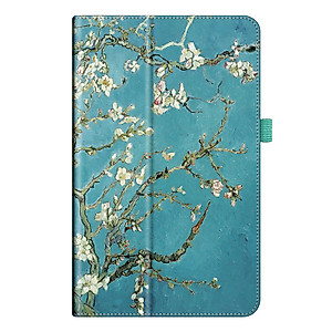 Fintie Folio Case for Samsung Galaxy Tab E 9.6 2015 (Model SM-T560/T561/T565/T567), Slim Fit Premium Vegan Leather Cover, Blossom