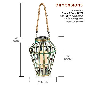 Alpine Corporation QLP1354SLR-HH-TM Alpine Metal Solar Lantern, Weathered Grey
