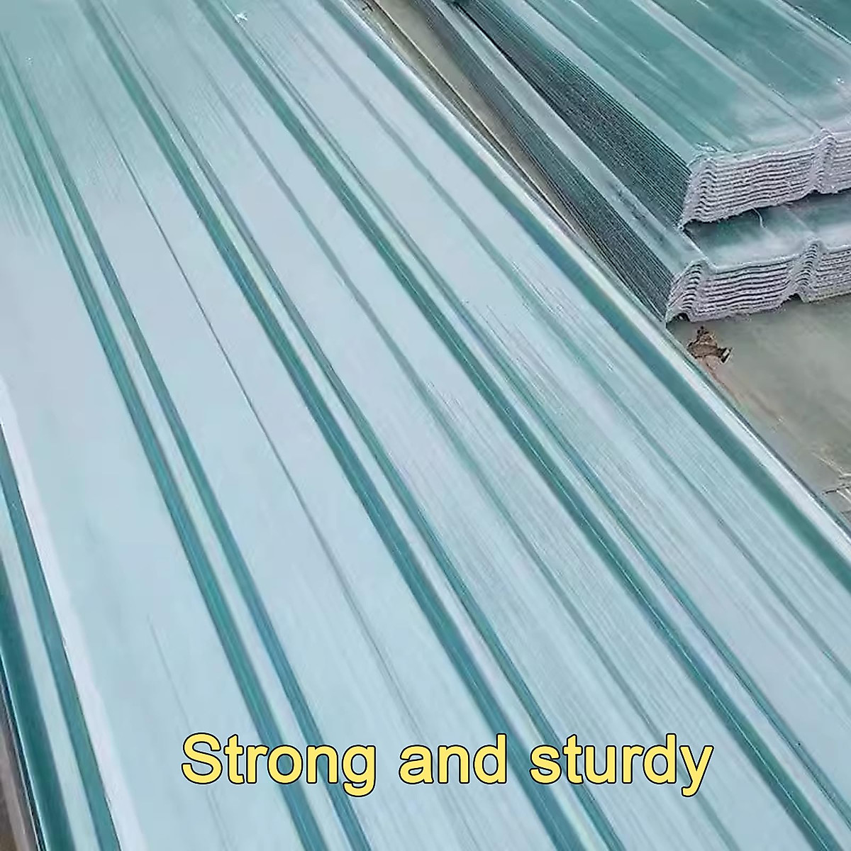 0.06in FRP Daylighting Plate 1/2/4/6/8/10/15 Pcs Corrugated Roof Panel,Replacement Shed Panel for Greenhouse Carport,Roofing Cladding Panel Heat-Insulating Roofing Sheet (35x20in,1 Pcs)