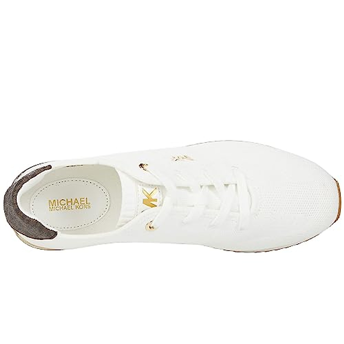 Michael Kors Monique Knit Trainer Optic White 9 M