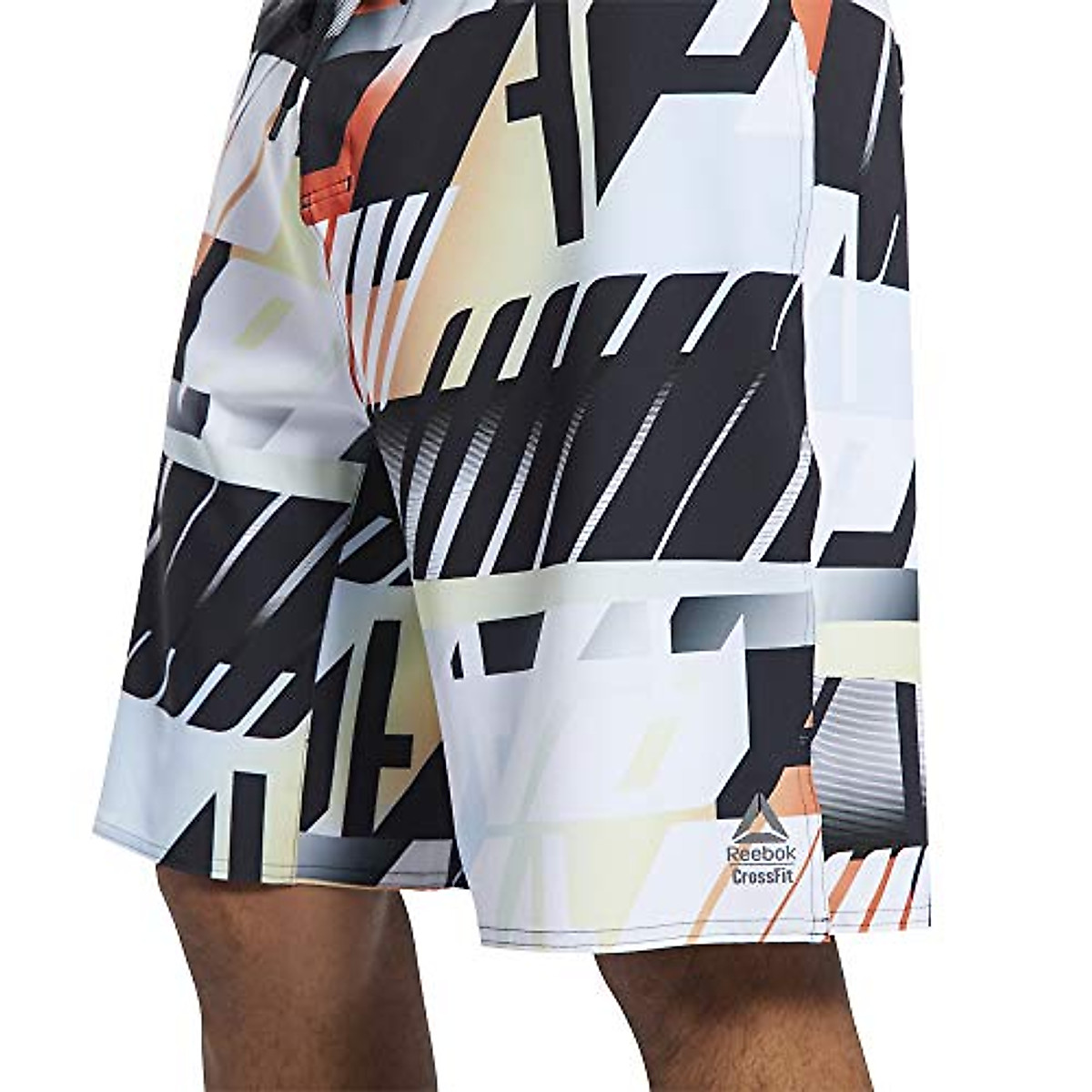 Reebok CrossFit Epic Cord lock- Amrap Shorts, Vivid Orange, 34"