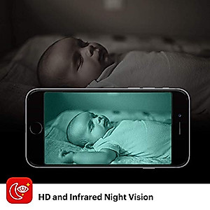 Kodak Cherish C120 Video Baby Monitor, with App and Two Way Talk, Comfort Your Baby, Elderly, Pets and Family from Anywhere, Whether You’re Home or Away (Renewed)