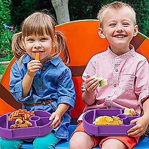 Beneflix Bento lunch box for kids Leak-Proof, 6-Compartment - Ideal Portion Sizes for Ages 3 to 7 - BPA-Free, Dishwasher Safe, Food-Safe Materials