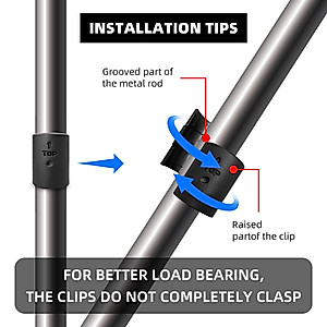 16 Packs 25.4mm Metal Rack Connector and 32 Packs Wire Shelving Shelf Lock Clips and for Extending Wire Rack Shelving