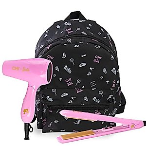 CHI x Barbie Travel Sized Hair Styling Iron and Blow Dryer - Get The Perfect Look On-The-Go