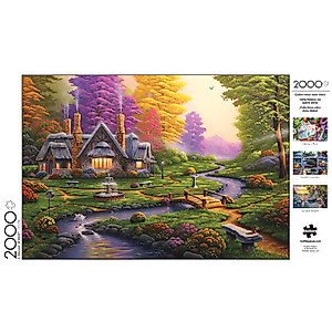 Buffalo Games - Geno Peoples - A Dreamy Retreat - 2000 Piece Jigsaw Puzzle for Adults Challenging Puzzle Perfect for Game Nights - 2000 Piece Finished Size is 38.50 x 26.50