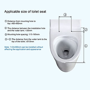 MAVJXHRB Electronic Toilet Seat, Smart Heated Seat Bidet Toilet Seat, Temperature Controlled Wash, Warm Air Dryer, Self-Cleaning Nozzle, Turbo Touch Panel, Relieve Constipation And Save Toilet Paper