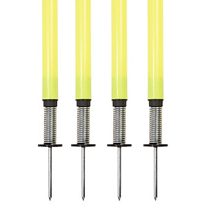 Champion Sports APSET Outdoor Agility Pole Set, Yellow