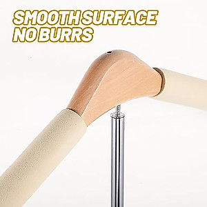 COHEALI Adjustable T Shirt Display Flexible Shoulder Stand Shirt Rack Portable Hanging Metal Clothes Hanger Rack for Clothing Garment Coat Retail Vendor