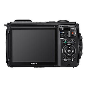 Nikon W300 Waterproof Underwater Digital Camera with TFT LCD, 3in, Black (26523) (Renewed)