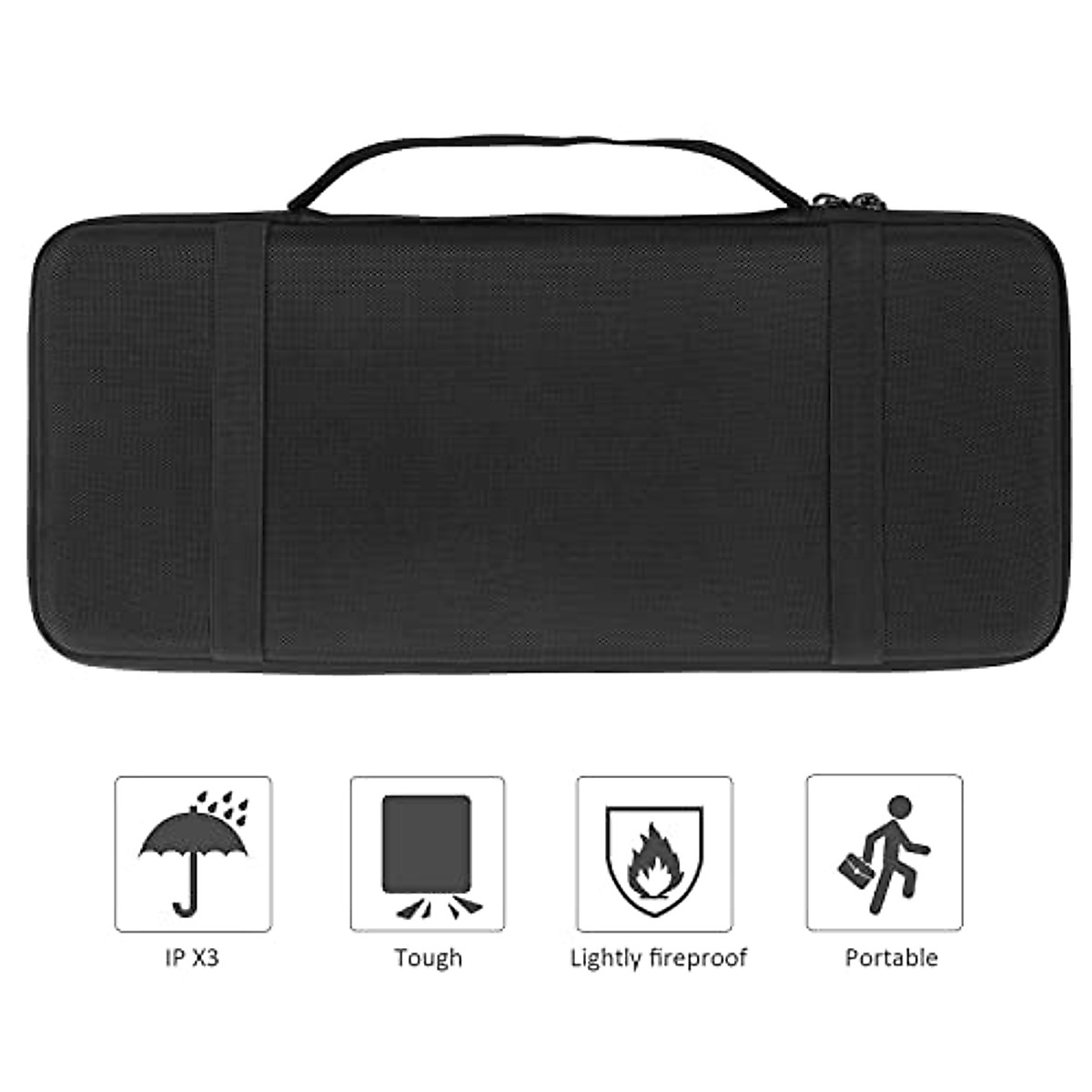 co2CREA Hard Travel Case Replacement for Razer Huntsman Tournament Edition TKL Tenkeyless Gaming Keyboard