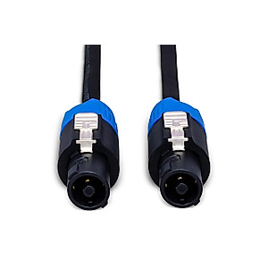 HOSA SKT Pro 14 Gauge Speaker Cables REAN speakOn - (30 Feet) (Black)