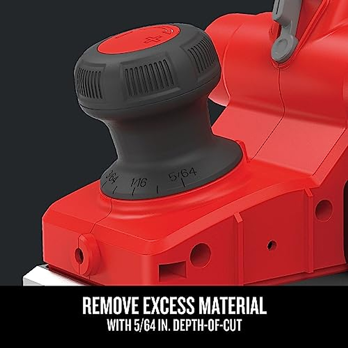 CRAFTSMAN Wood Planer, Hand Planer with Blades, Wrench and Edge Guide, 5/64-inch, 16,500 RPM, 6 Amp, Corded (CMEW300)