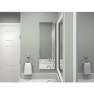 American Pride, 12 x 36 in, Frameless Beveled Mirror Medicine Cabinet, 12 in. x 36