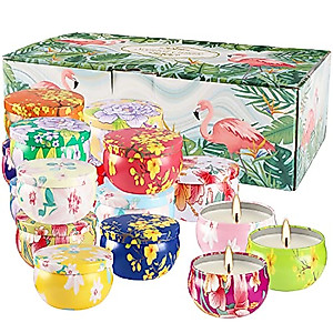 CIPHANDS Scented Candles Gifts Set 16 Pack Soy Wax Travel Tin Jar for Home 2.5 OZ Aromatherapy Gift Mom Christmas, Birthday, Thanksgiving, Mother's Day