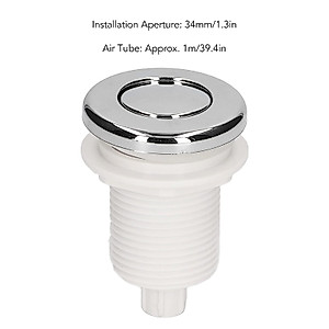 Garbage Disposal Air Switch Kit with ABS Material - Safe and Easy Installation for Kitchen Sinks, Bathtubs, and More