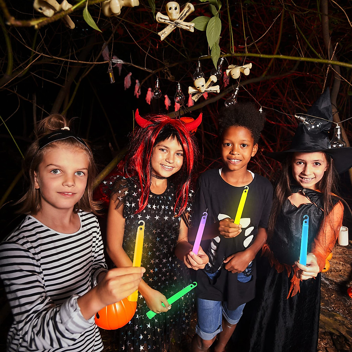 AIVANT Ultra Bright Large Glow Sticks - Long Last Lighting Over 12 Hours for Parties and Kids Playing, Emergency Light Sticks for Hurricane Supplies, Earthquake, Survival Kit and More