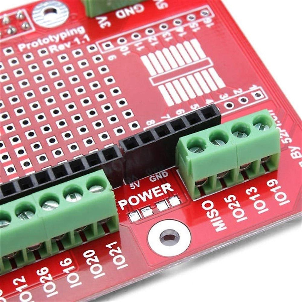 FAUUCHE JF-Xuan DIY kit Module 5pcs Prototyping Expansion Shield Board Fit Compatible with Raspberry Pi 2 Model B+ / B Display Accessories Circuit Boards