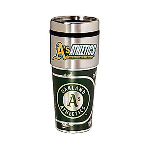 Great American Products Oakland Athletics 16oz. Stainless Steel Travel Tumbler/Mug