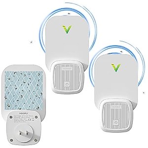 VEYOFLY, Flying Insect Trap, Insect Catcher, Indoor Fly Trap, Safer Home, Fruit Fly Traps for Indoors, gnat Killer Indoor, Bug Killer, Insect Killer (Pack of 2 - White)