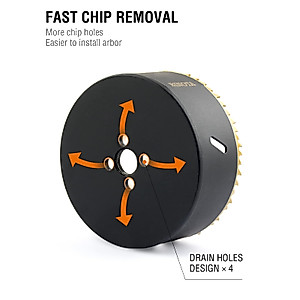 BINOTA M42 Bi-Metal Hole Saw, 102mm-4", for Metal, Wood, Plywood, PVC, Gypsum, Composite, Stainless Steel Plate