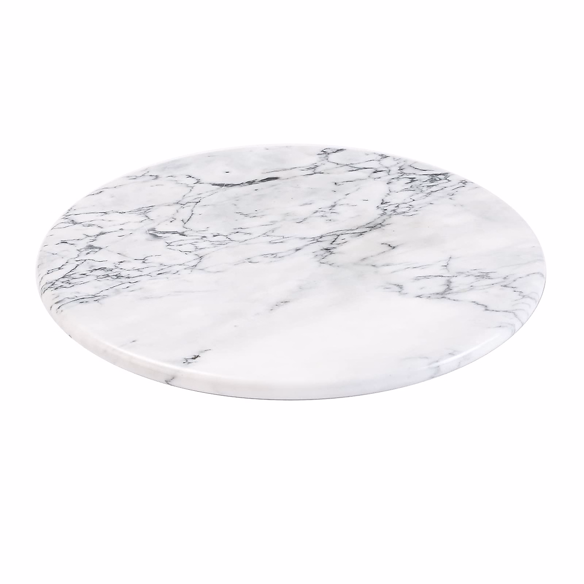 EVERBBKING 12‘’ Marble Lazy Susan Turntable Rotating Serving Plate Organizer
