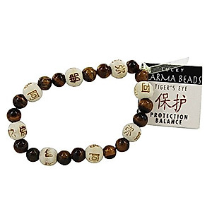 Zorbitz Inc. - Lucky Karma Bracelet with Tiger's Eye for Protection & Balance