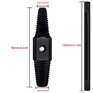 Screw Extractor- Dual-use Water Pipe Screw Removal Tool Broken Bolt Remover for 1/2 Inch 3/4 Inch Pipes Valve Faucet, Easy Out Stripped Screw and Damaged Bolt Extractor for Damaged Or Broken Screws